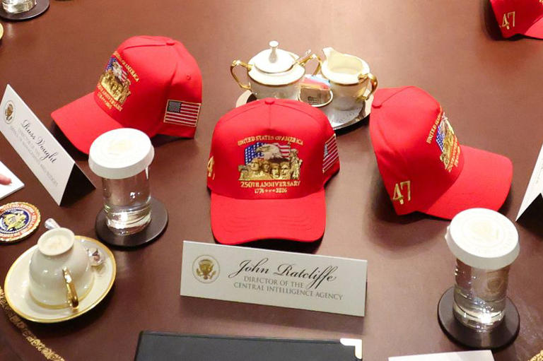 Trump releases 'tacky' new 'cult' MAGA hat and gives one to every ...