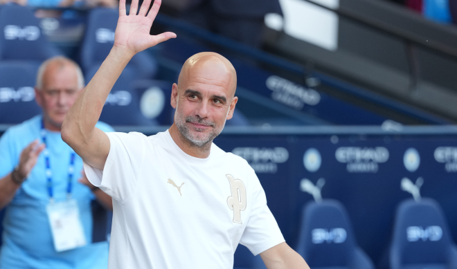 The mystery of when Pep Guardiola was talking to an 'empty chair' has ...