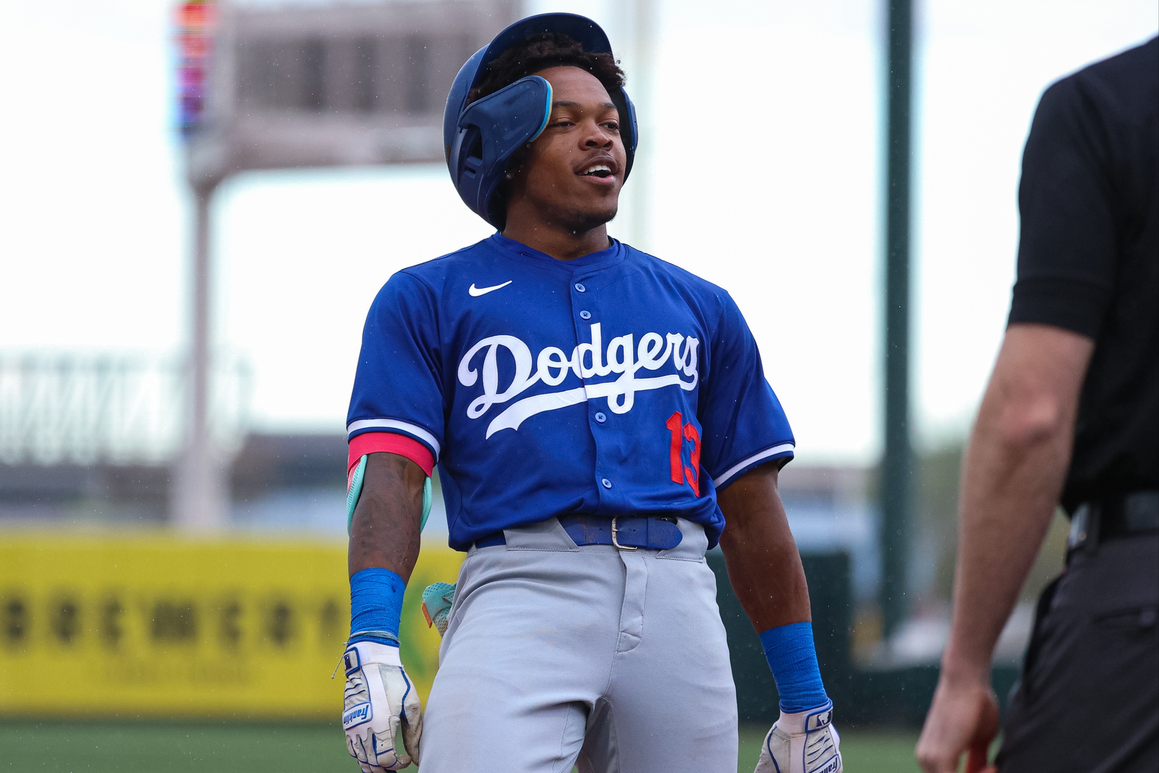 Dodgers’ injury fear for speedy prospect after freak encounter with ...