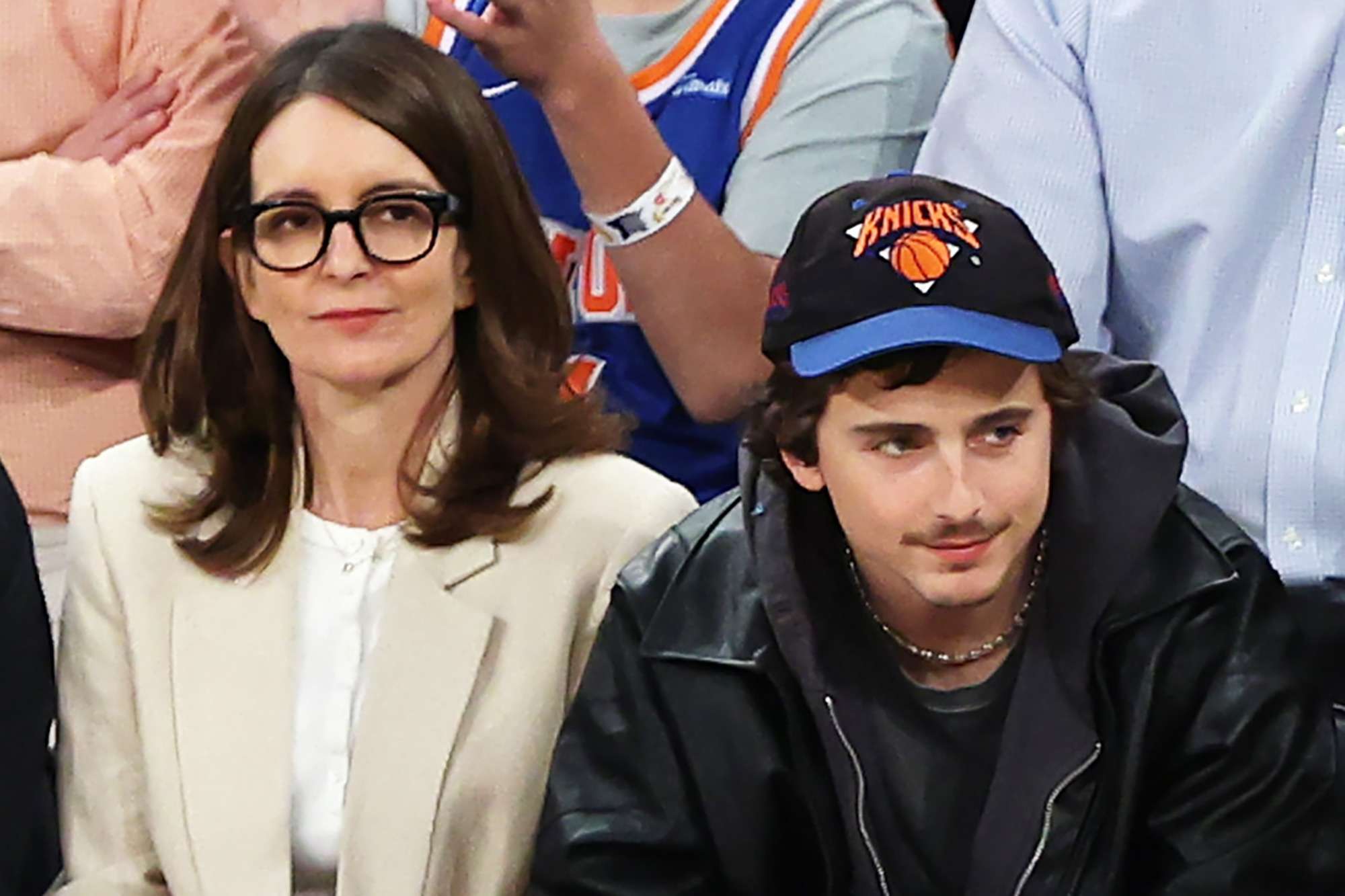 Tina Fey has no beef with Timothée Chalamet for manspreading at Knicks game