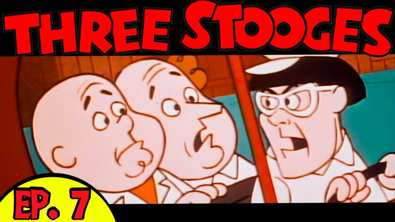The THREE STOOGES Cartoon - Ep 7 There Auto be A Law