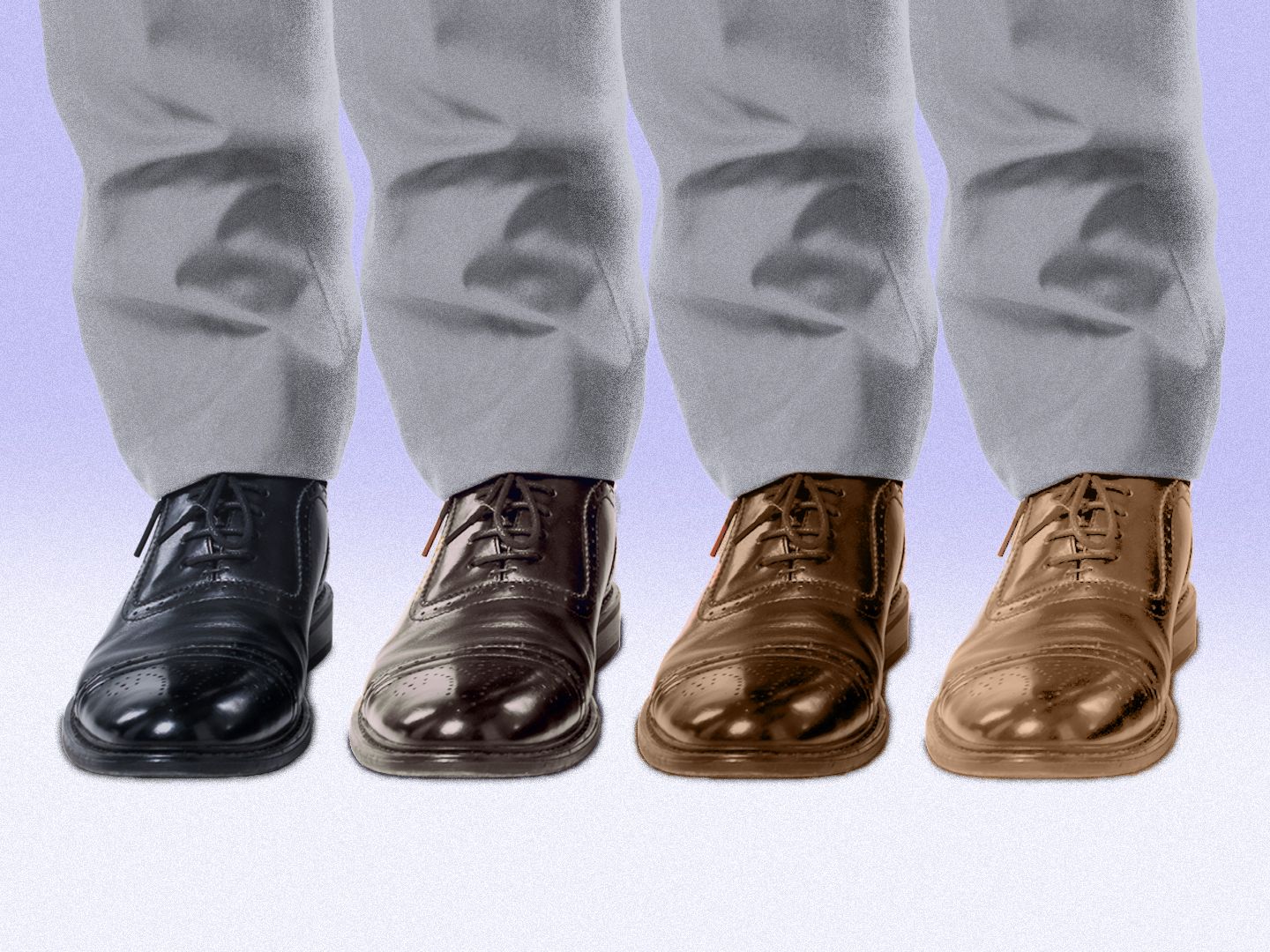 What color shoes should you wear with a gray suit?