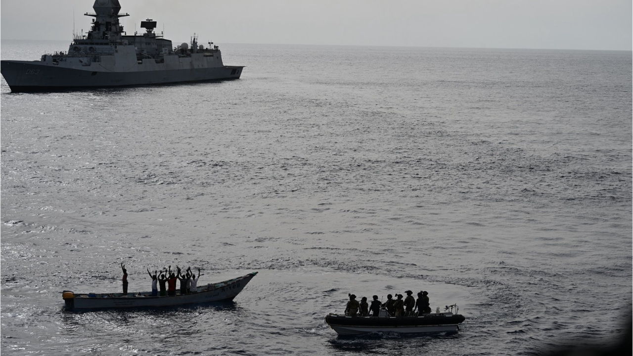 Navy thwarts suspected piracy attack on merchant vessel in western ...