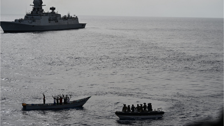 Navy thwarts suspected piracy attack on merchant vessel in western ...