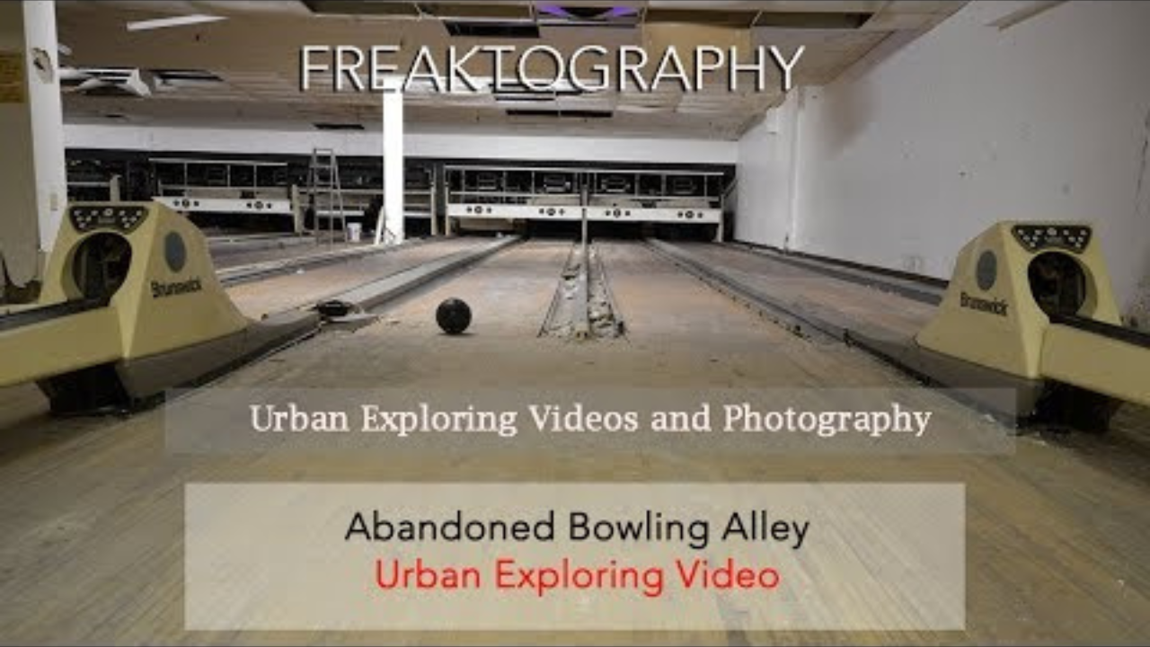 Exploring an abandoned bowling alley frozen in time