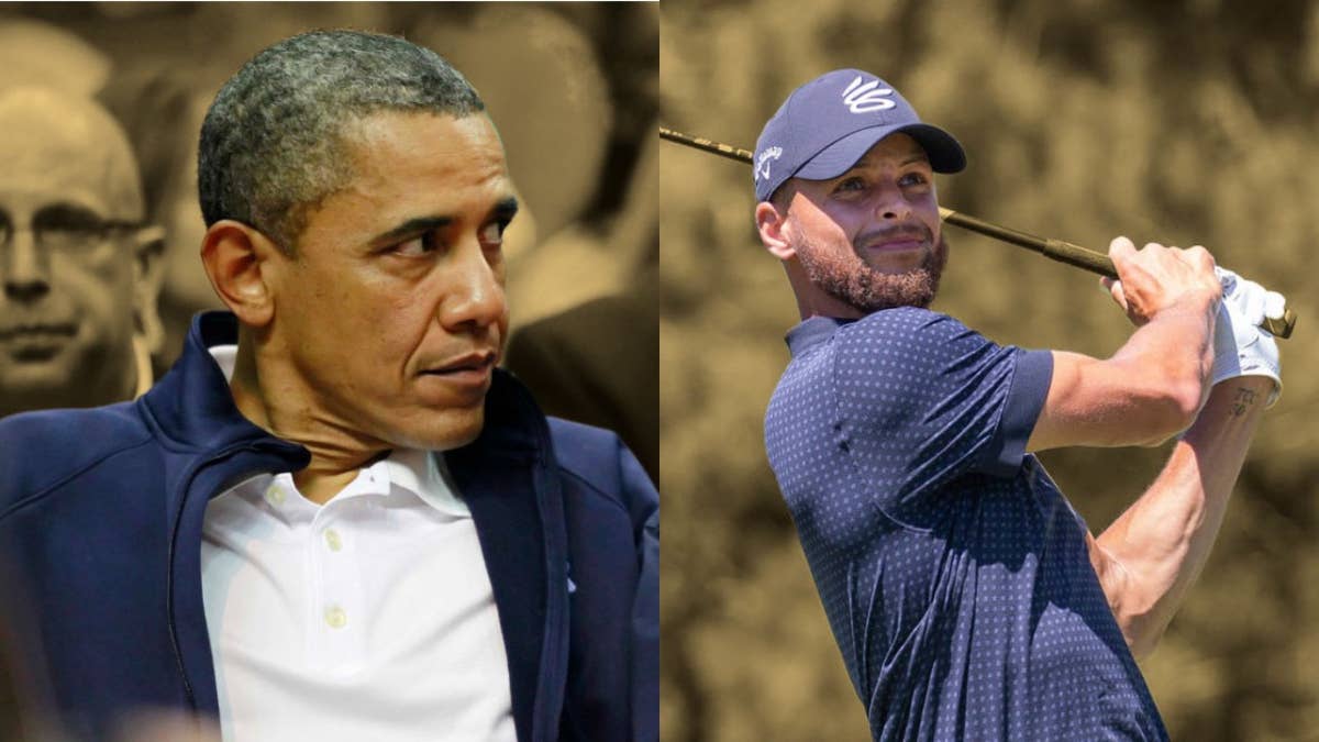 "The shadow from your ears is messing up my putt" - When Michelle Obama ...