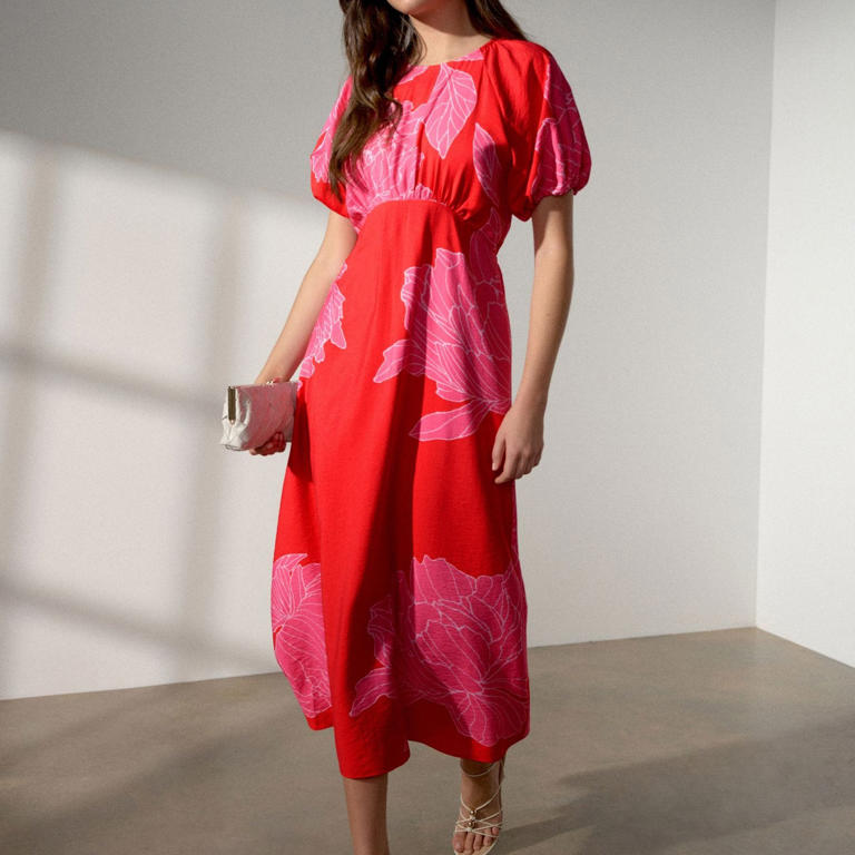 Trust me – this playful pink floral M&S dress will keep you cool and ...