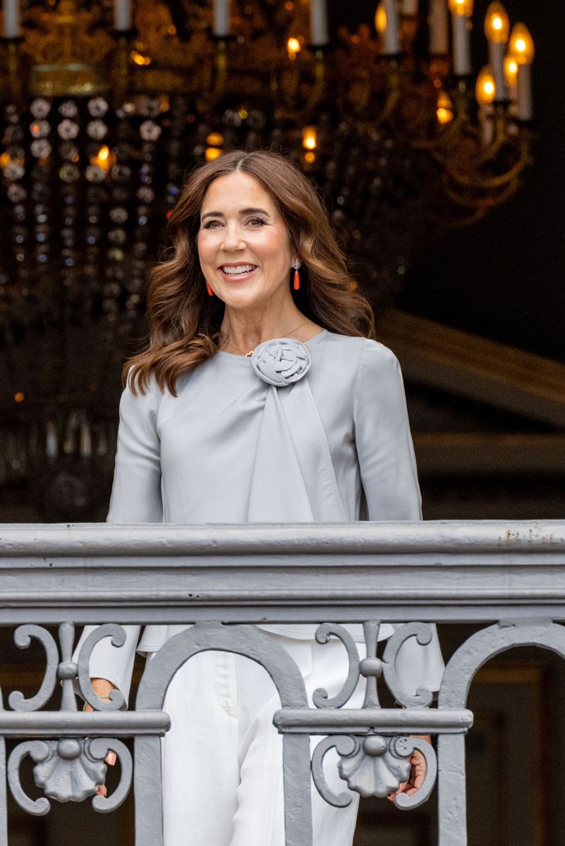 Princess Josephine debuts romantic floral dress as Queen Mary wears ...