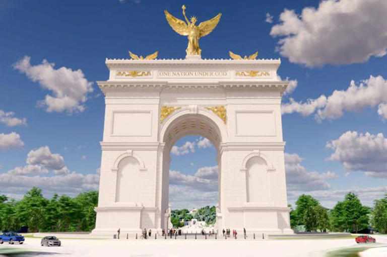 Arc de Trump slammed as 'grotesque' as new render shows monument ...
