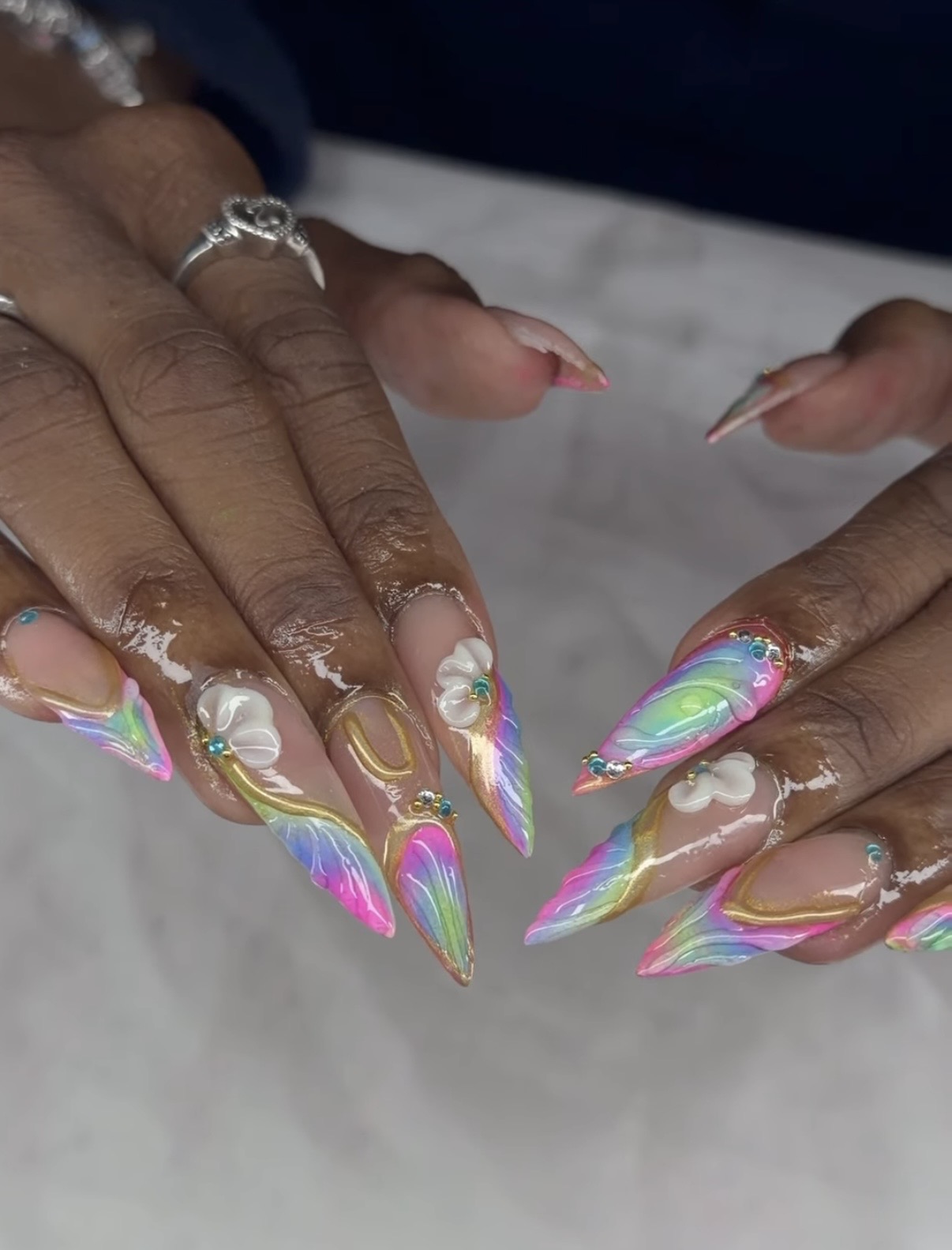 Unicorn chrome nails are the dreamiest manicure trend of the year