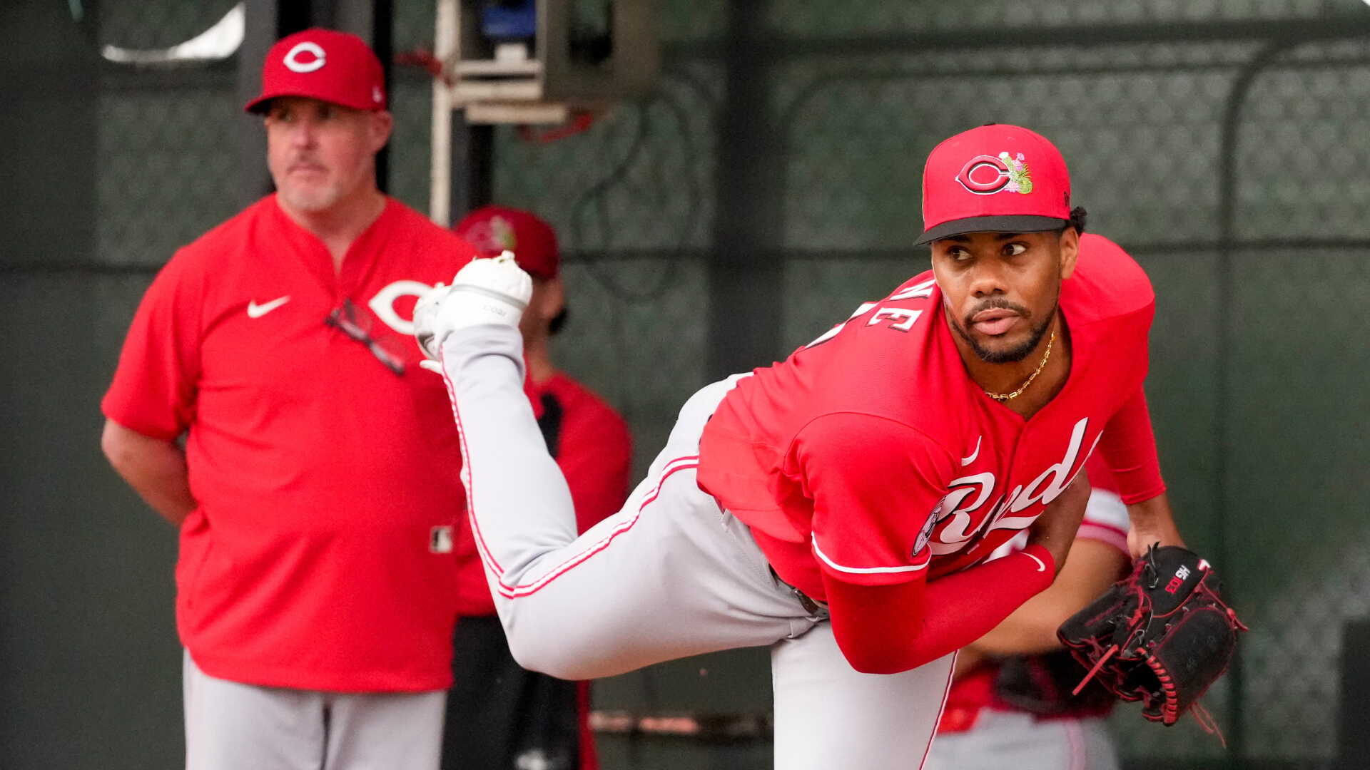 Reds ace Hunter Greene throws first side session after elbow surgery