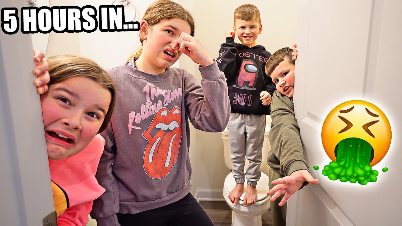 I survived the tiny bathroom challenge! 🏆