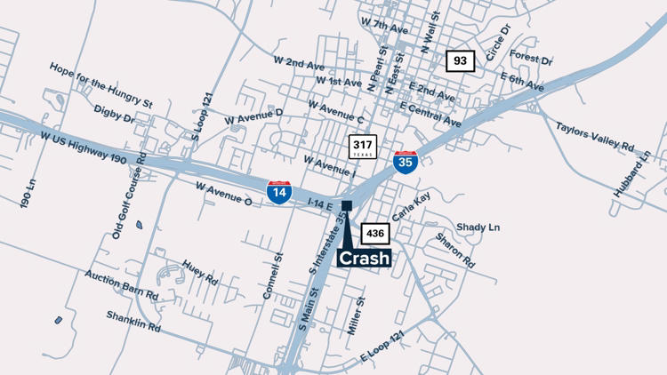 Roadway reopened after seven-vehicle crash in Belton