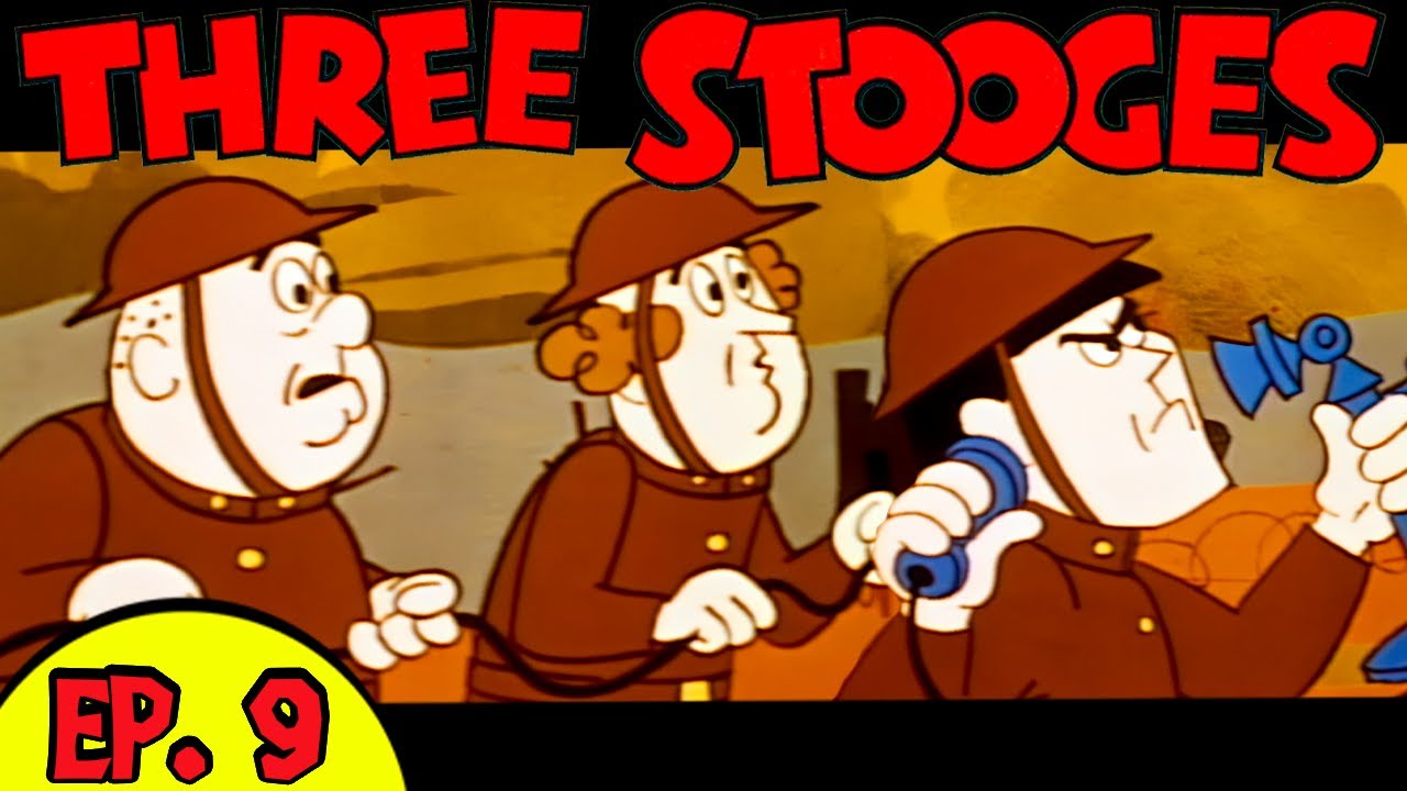 The Three Stooges cartoon - Ep. 9 - Hold that line