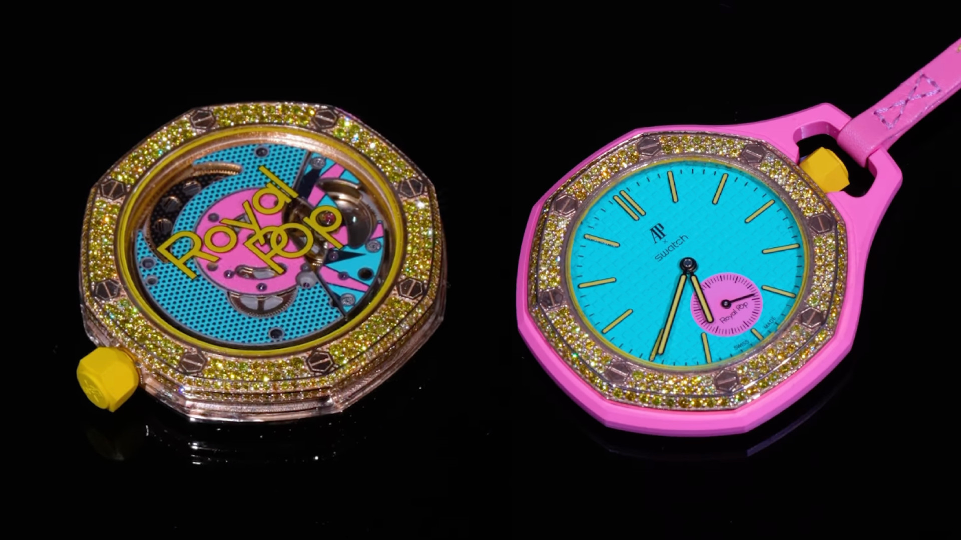 Alex Moss blings out piece from Audemars Piguet's 'Royal Pop' collection
