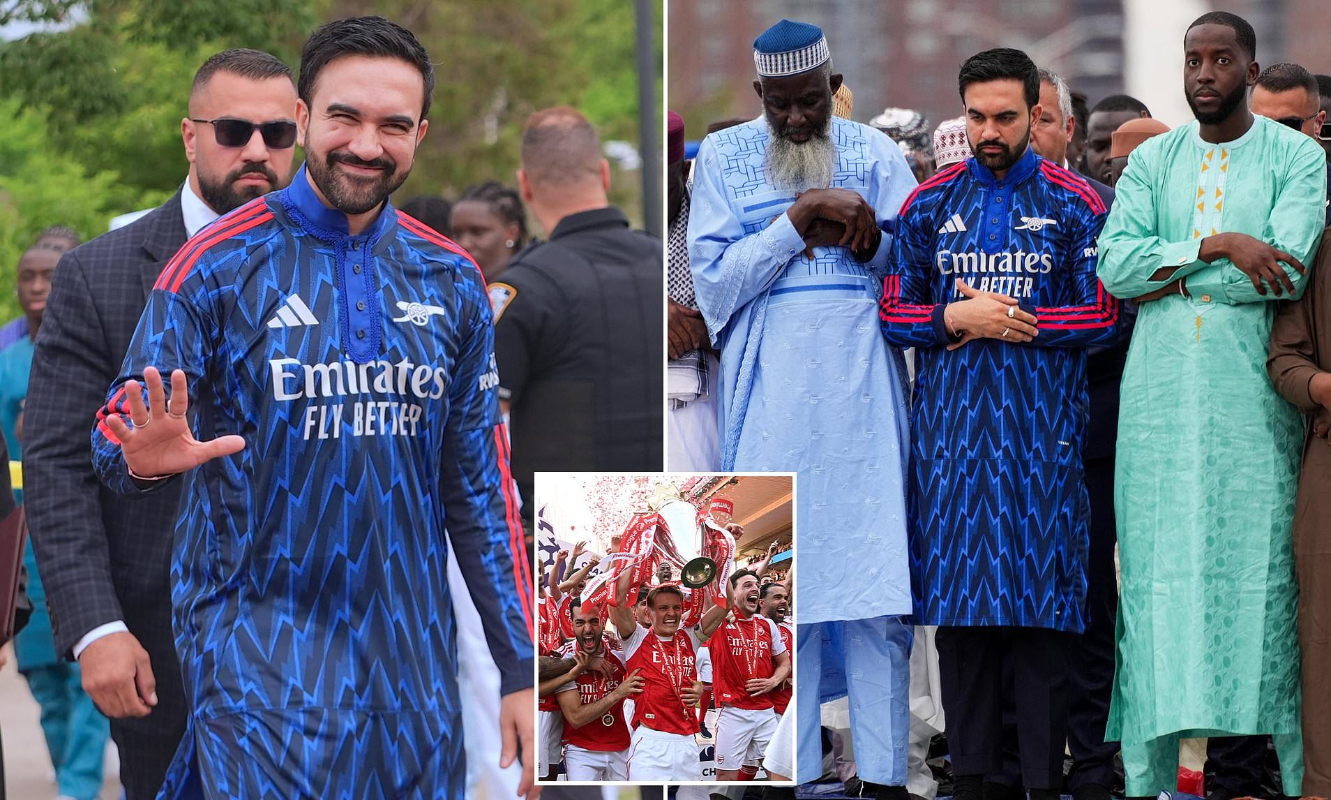Mamdani stuns New Yorkers in Arsenal-themed Arabic robe to celebrate Eid