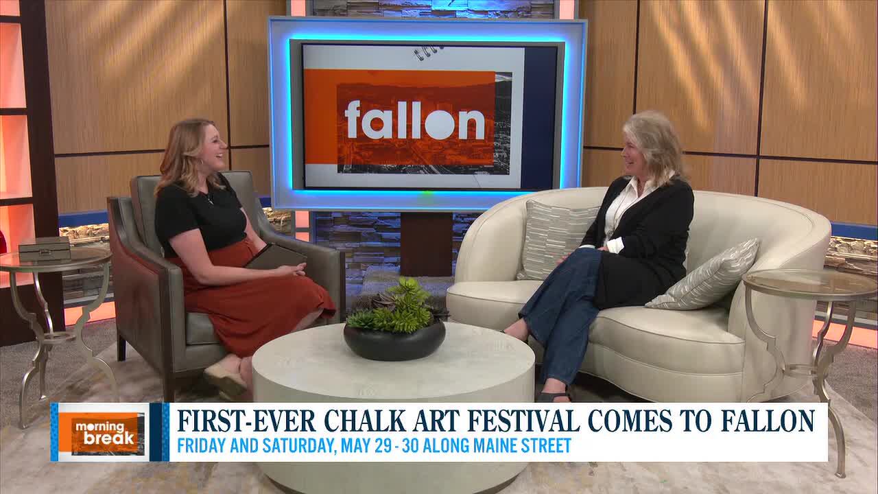 First-ever chalk art festival comes to Fallon's Maine Street