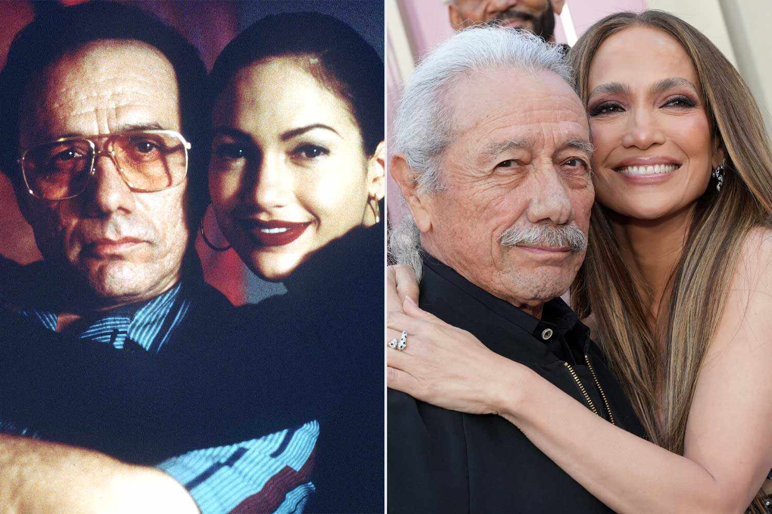 Jennifer Lopez and Edward James Olmos recreate 'Selena' red carpet ...
