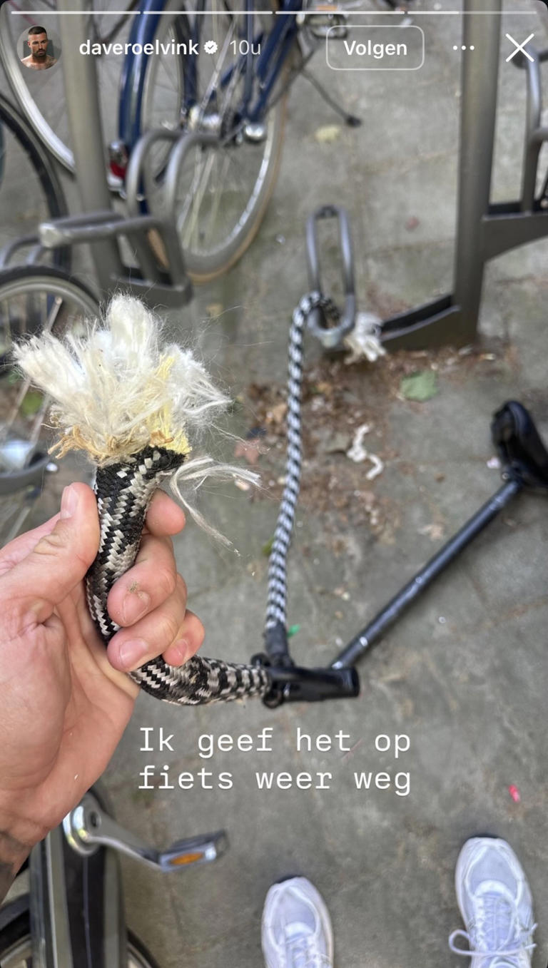 Fiets Dave Roelvink opnieuw gestolen: 'Ik geef het op'