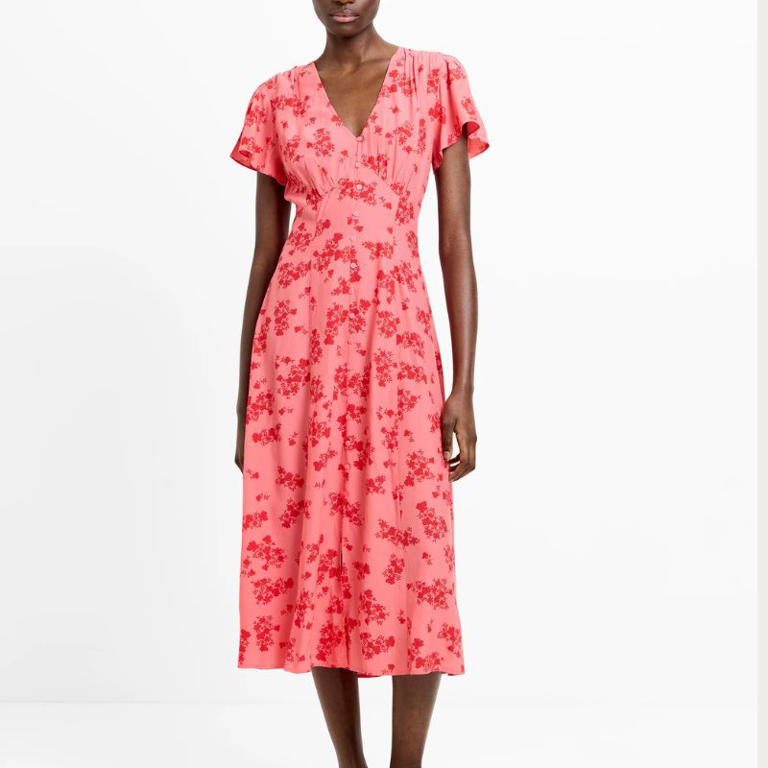 Trust me – this playful pink floral M&S dress will keep you cool and ...