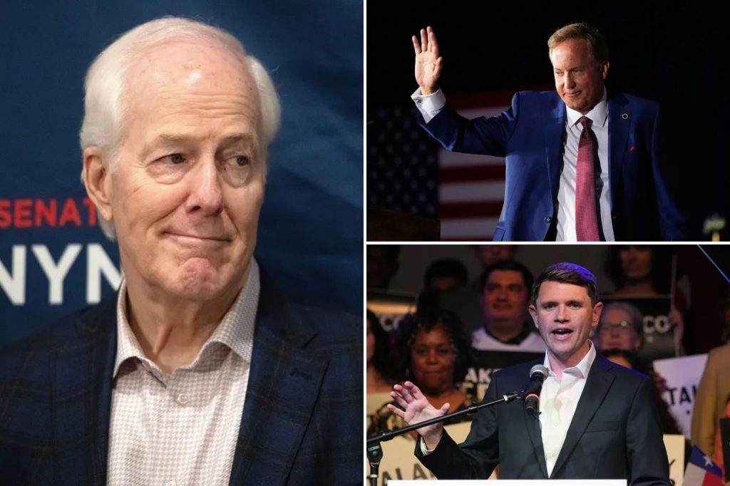 James Talarico and Ken Paxton court the Cornyn vote