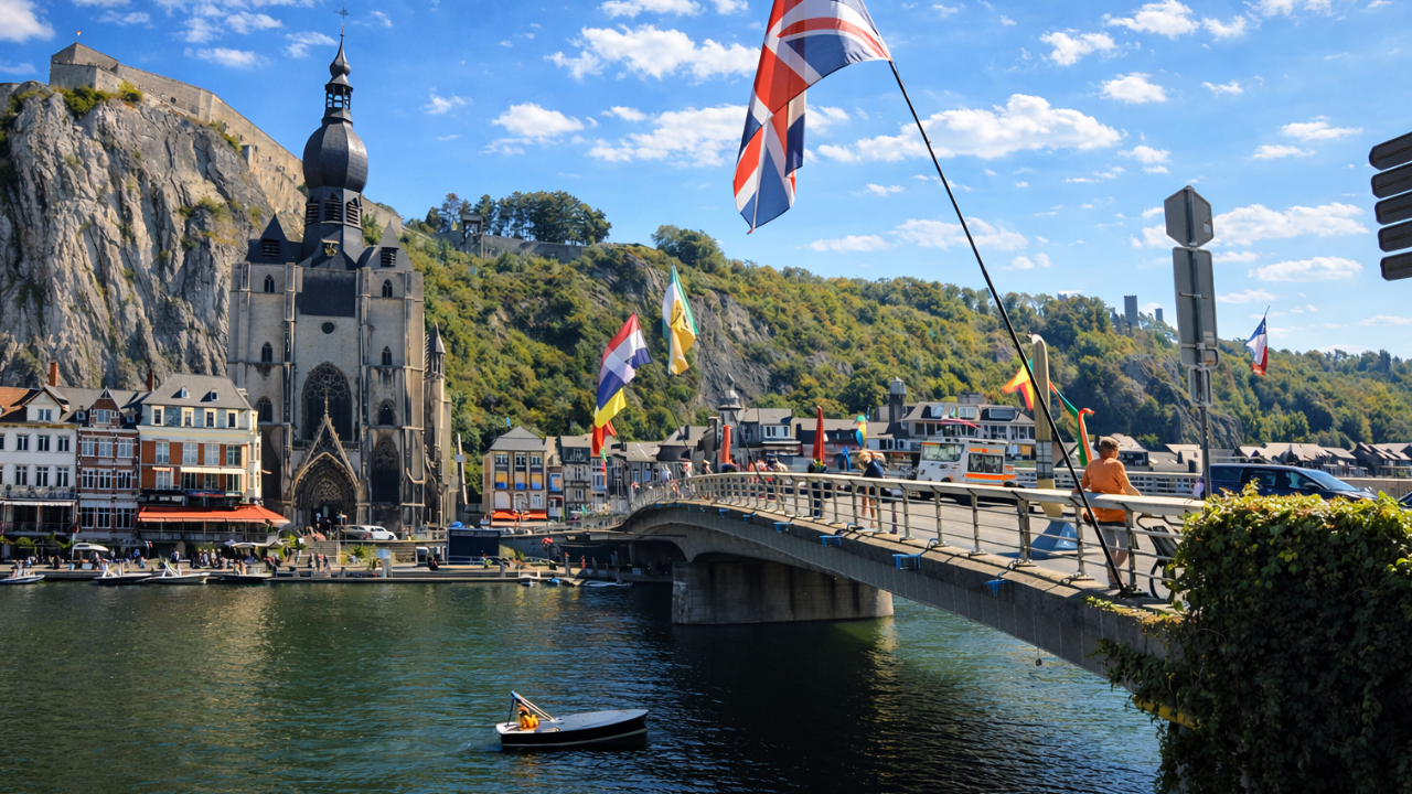 Why is Dinant one of Belgium’s most beautiful towns?