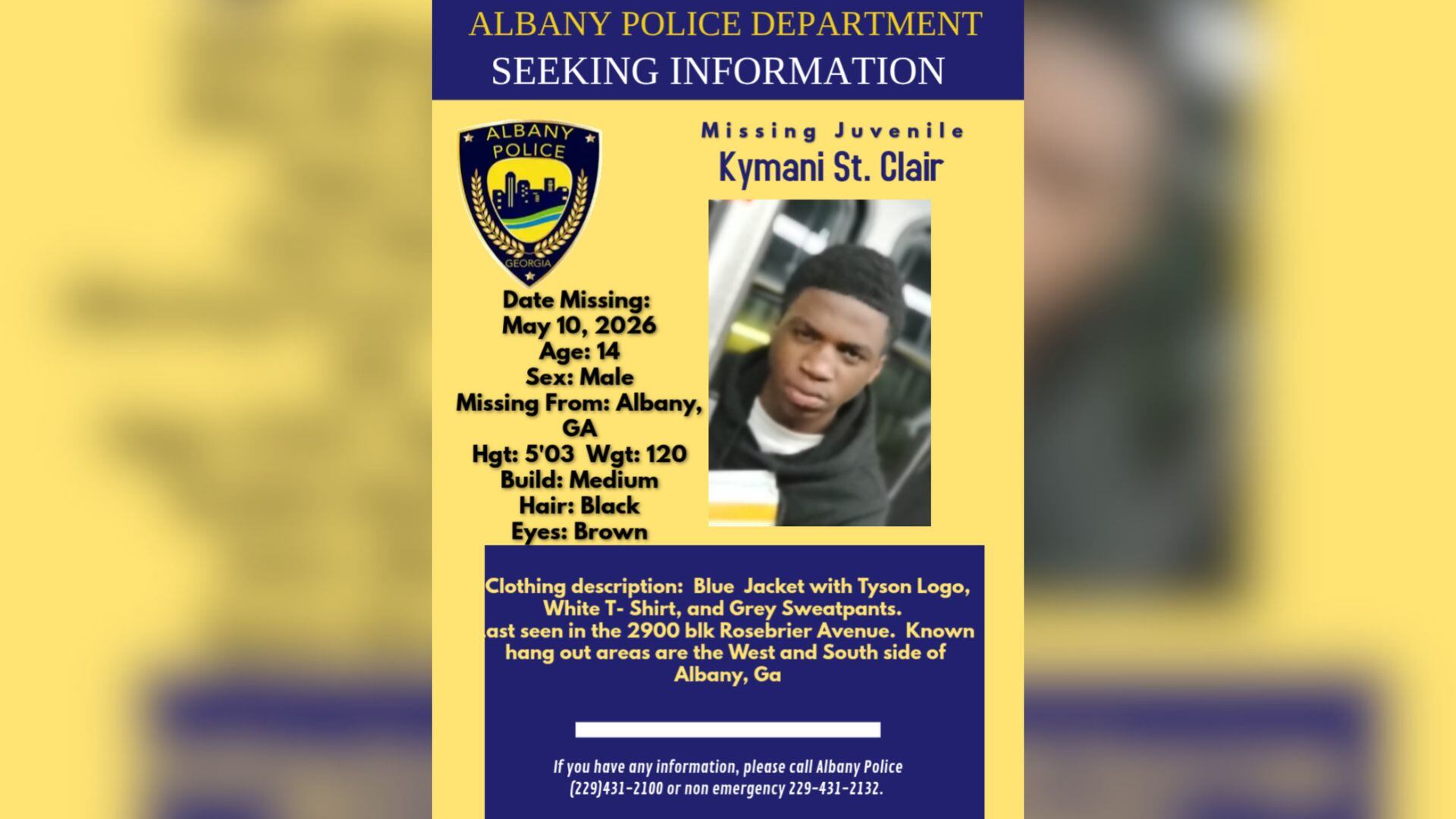 Albany 14-year-old missing for over 2 weeks; police request public’s ...