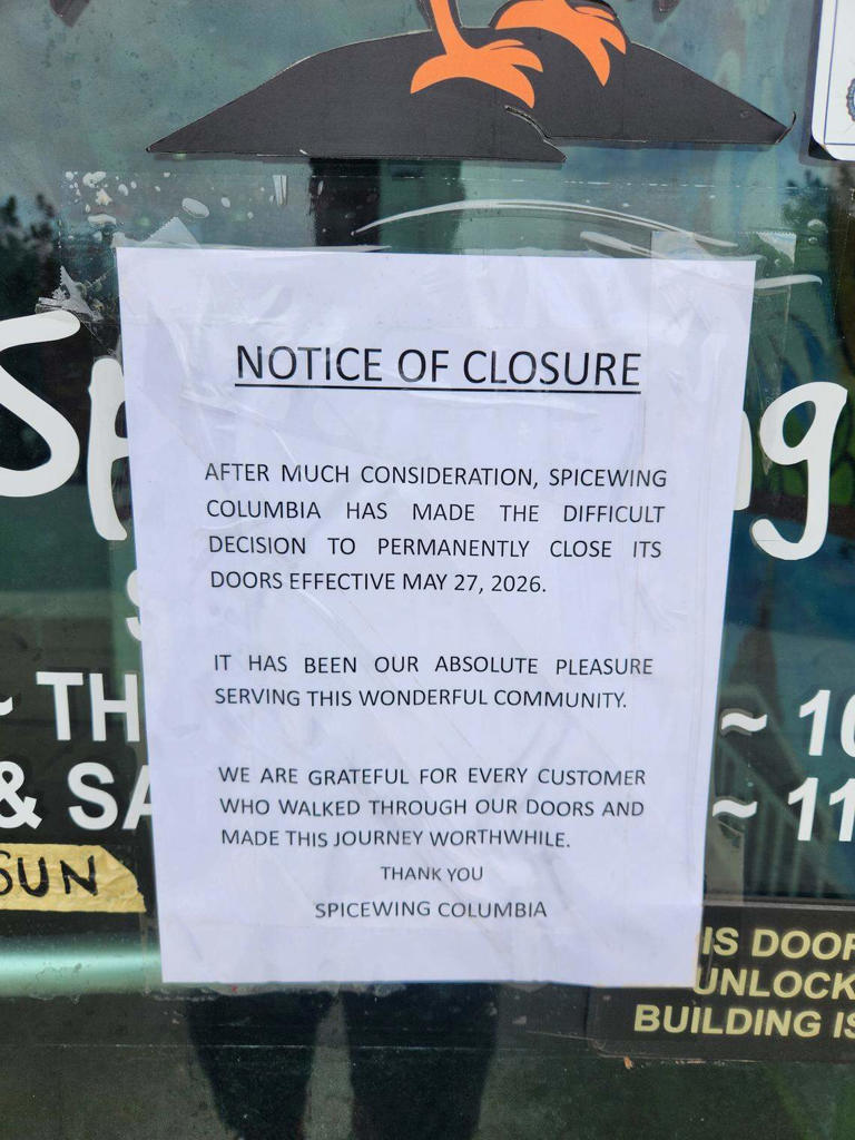 A Columbia restaurant known for chicken wings is closing its doors ...