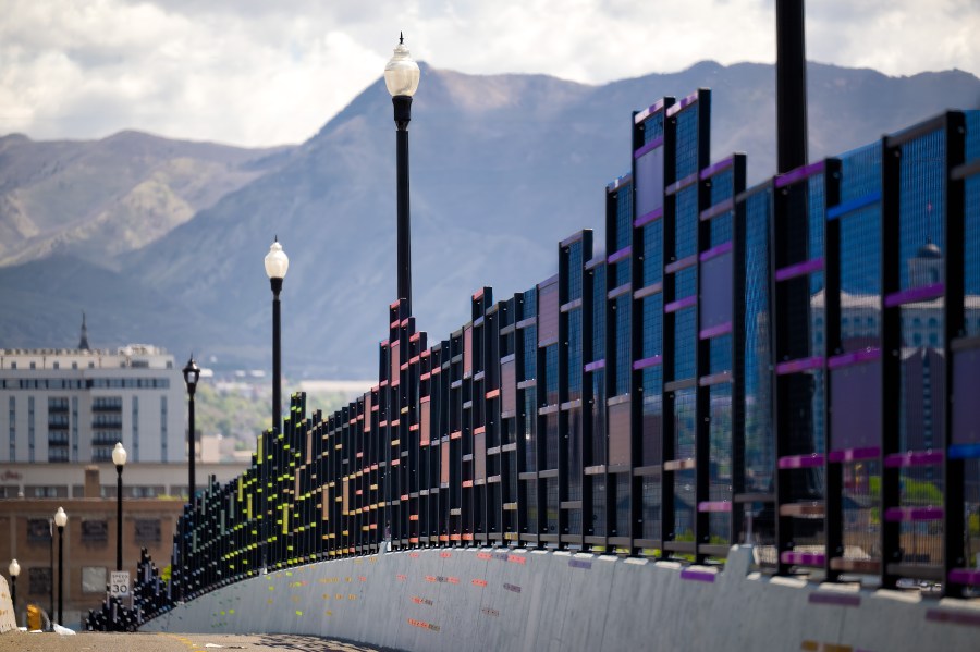 Salt Lake City completes new bike path with 'longest public artwork in ...