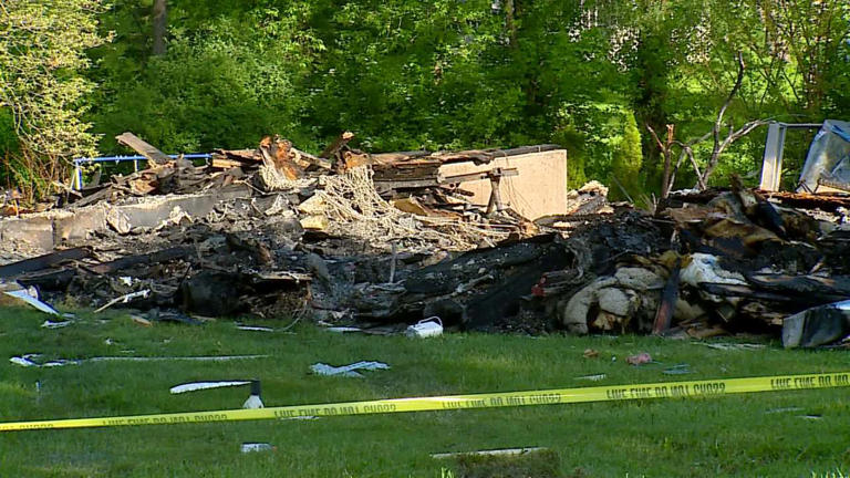 Wreckage remains after home exploded in apparent attempted murder-suicide