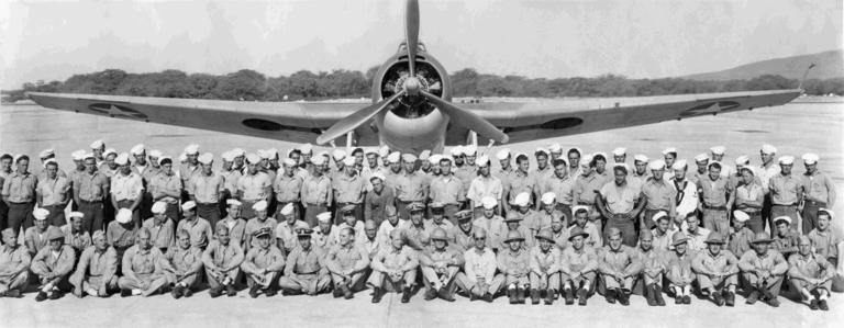 USS Hornet Museum presents WWII squadron scroll to VFA-115 at NAS Lemoore