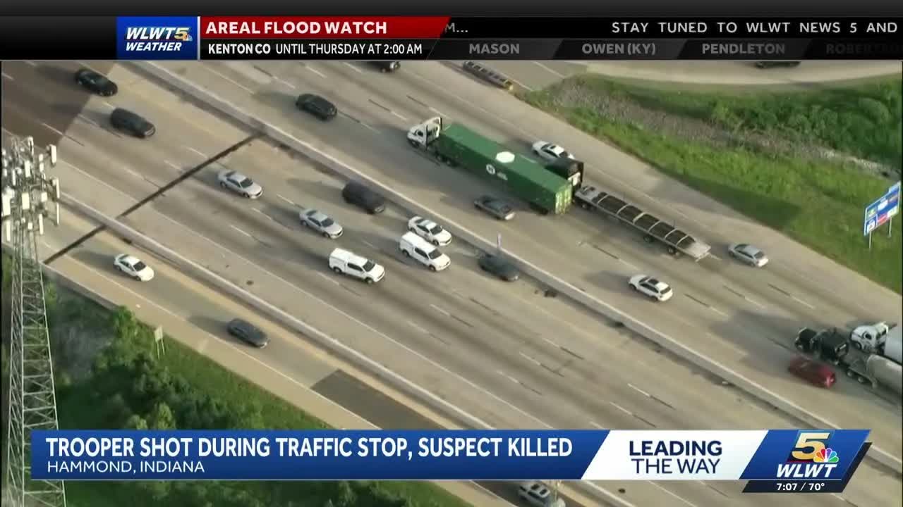 Indiana State Trooper shot, suspect killed during traffic stop