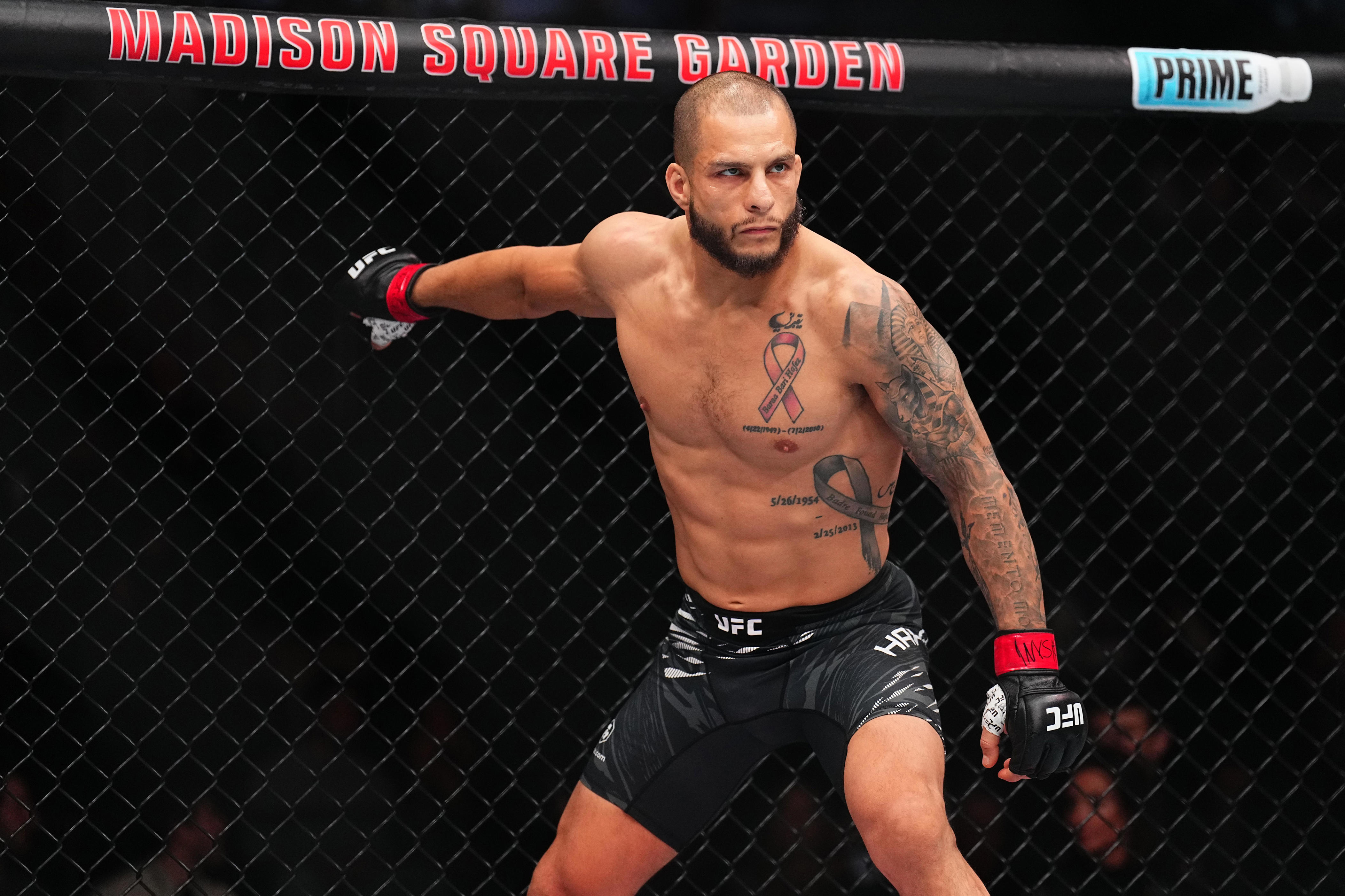 UFC welterweight Bassil Hafez suspended 1 year after testing positive ...