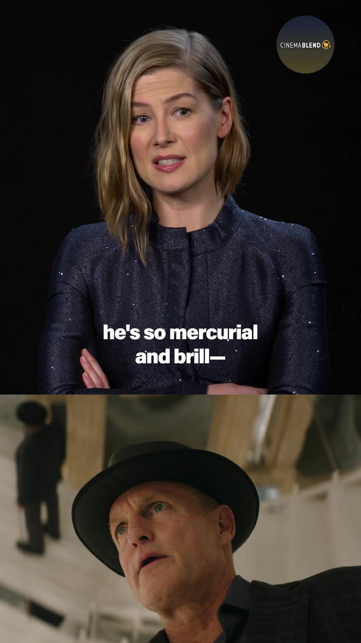 Rosamund Pike on Woody Harrelson: 'I was nervous'