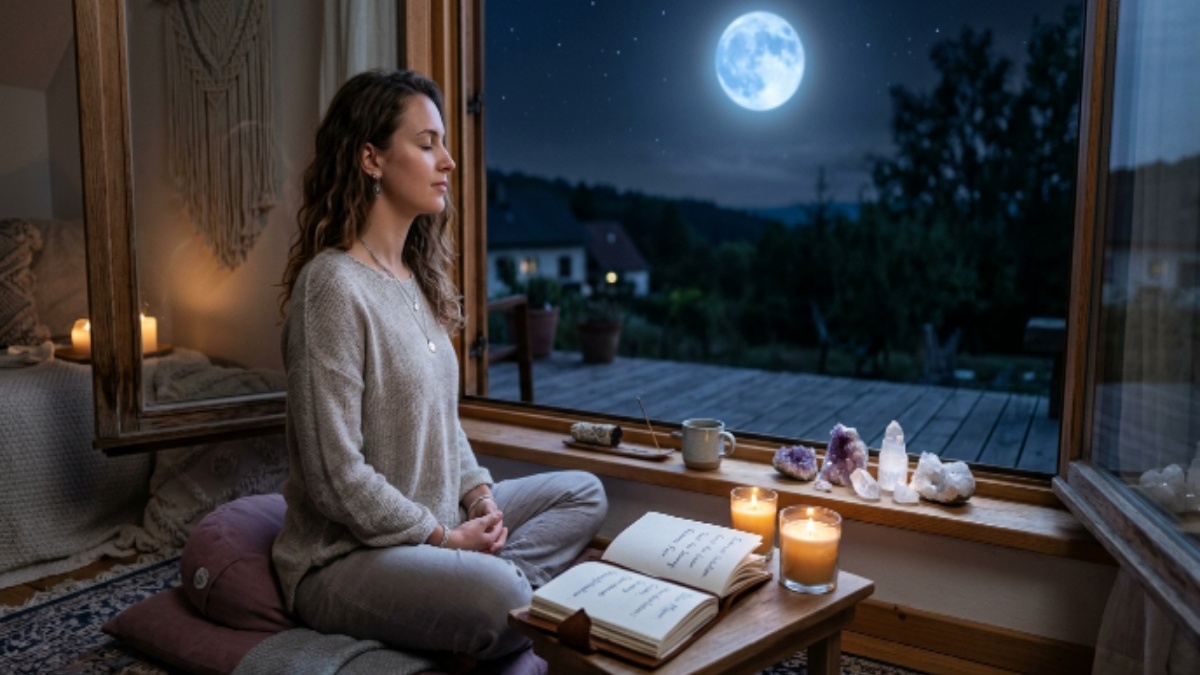 Blue moon rituals: crystals, intentions, and manifestation practices