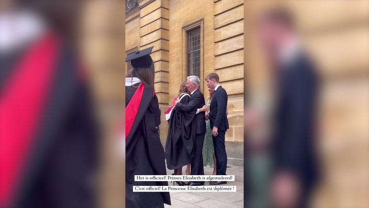 Watch: Princess Elisabeth graduates from Oxford