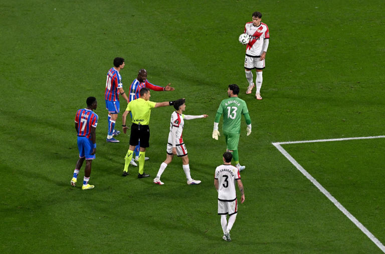 Conference League final suspended after medical emergency in the crowd