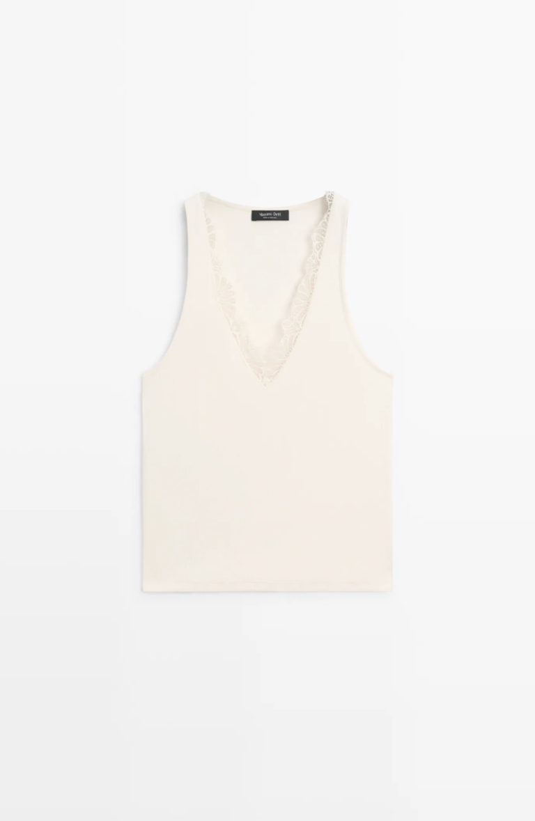 Massimo Dutti's £36 lace vest is summer's coolest date night top – it ...