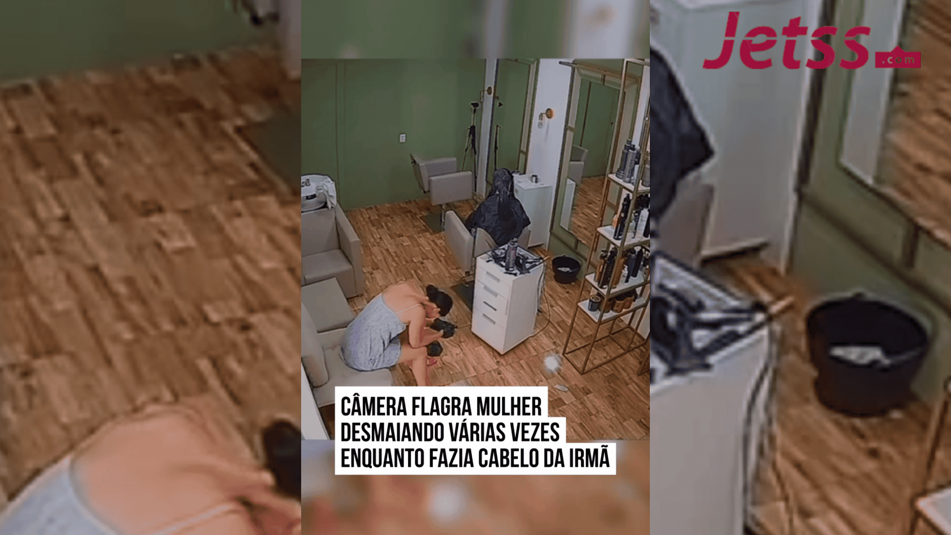 Câmera flagra mulher desmaiando várias vezes enquanto fazia o cabelo da ...