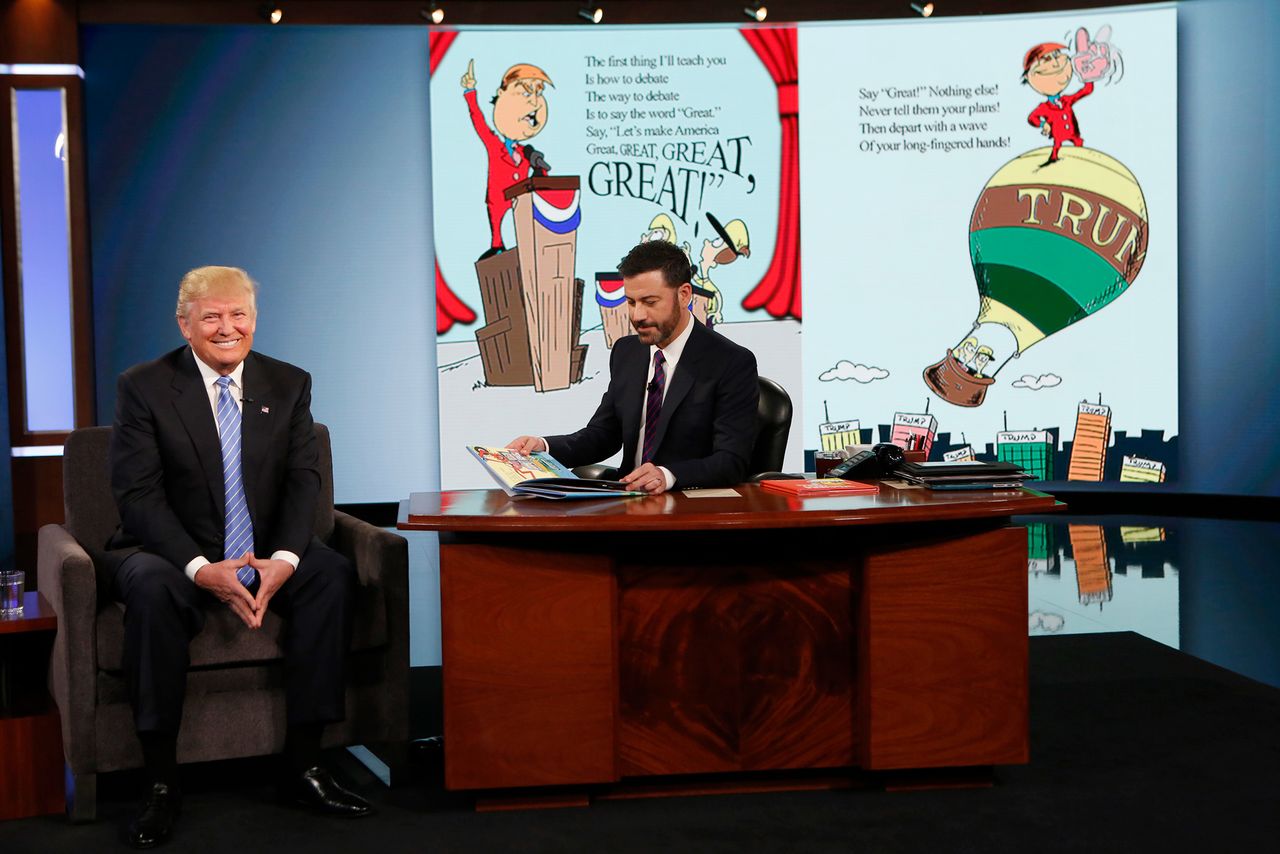 Jimmy Kimmel tears into Donald Trump for skipping Don Jr.'s wedding ...