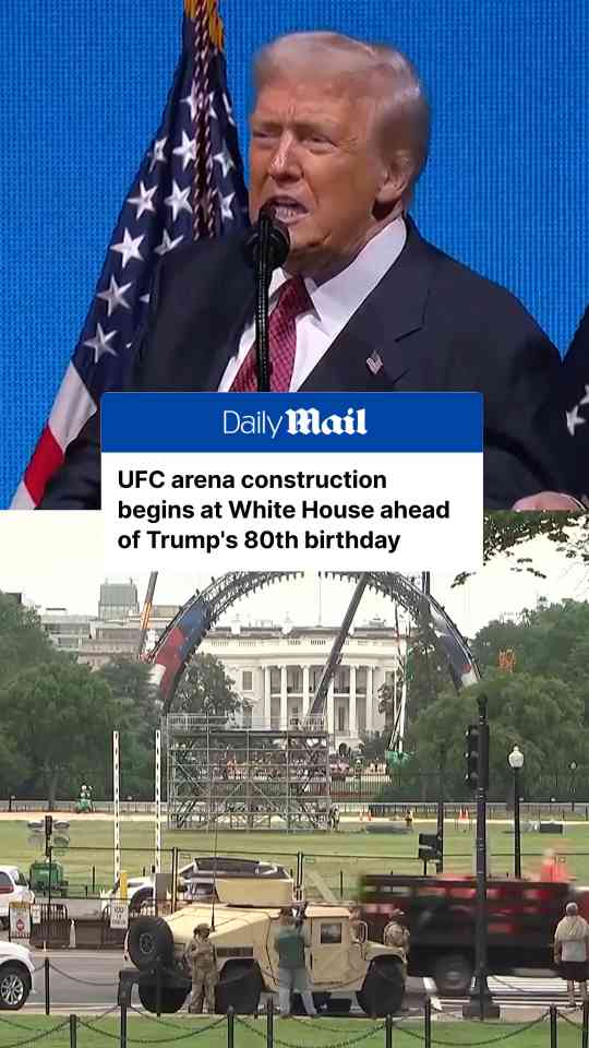 White House prepares UFC event for Trump’s 80th birthday celebration