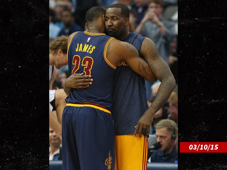 Kendrick Perkins held back in heated argument at son's AAU game