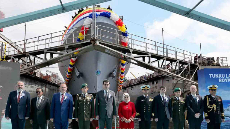 Turkey launches first LMS Batch-2 corvette for the Malaysian Navy in ...