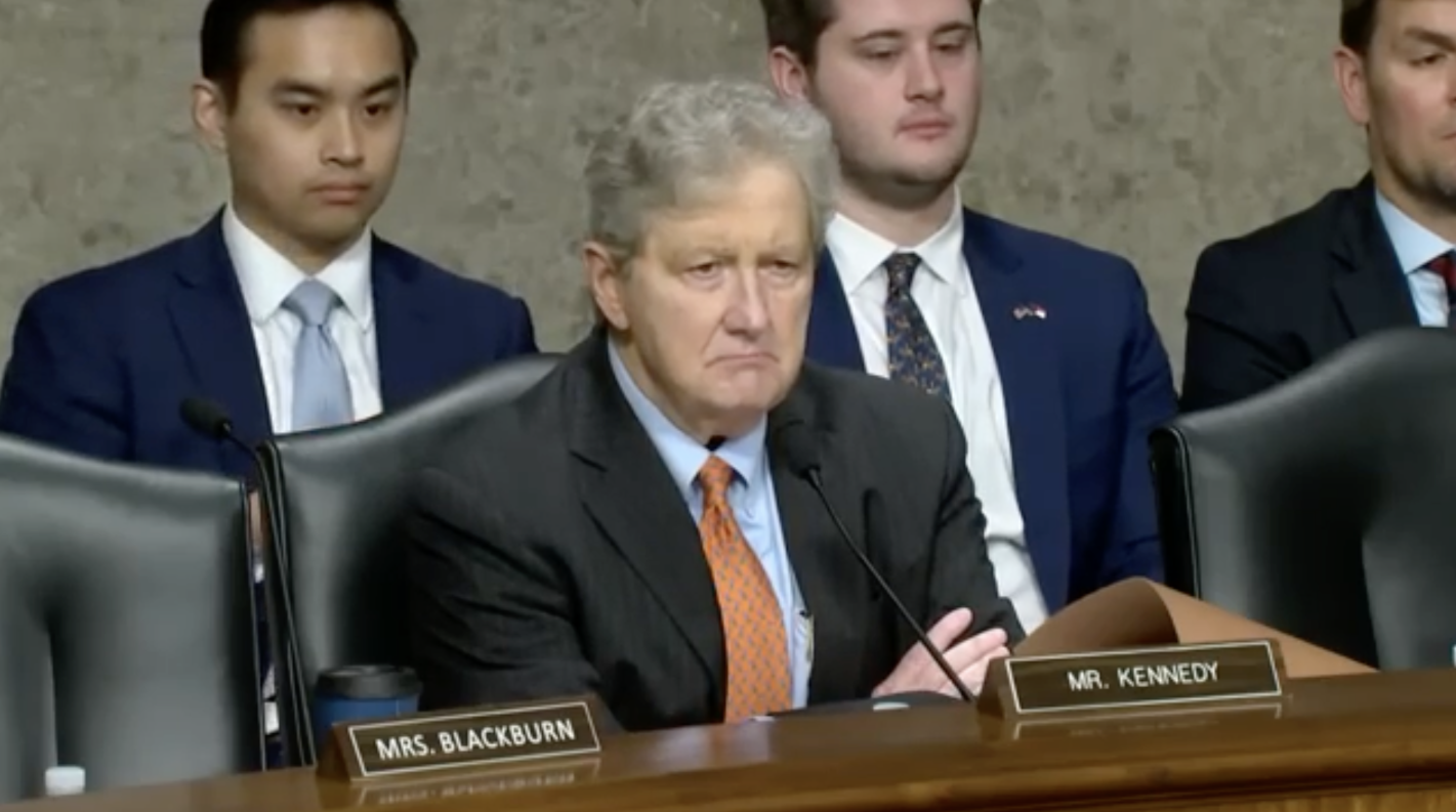 'It's kind of absurd, don't you think?': John Kennedy criticizes ...