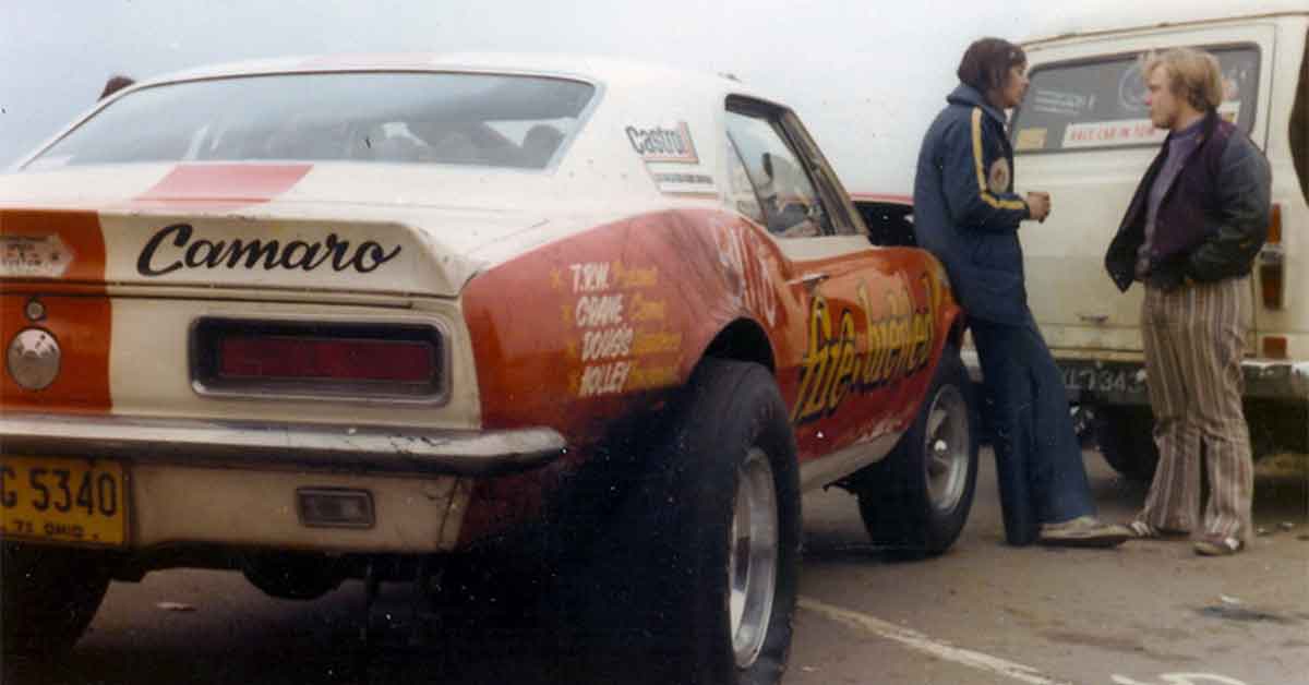 '70s era muscle rides transformed into drag machines