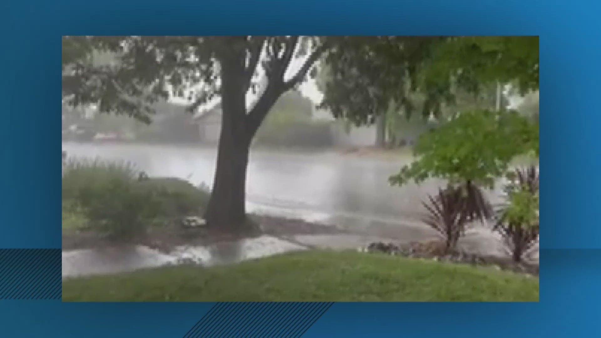 Hail falling in Davis catches residents off guard