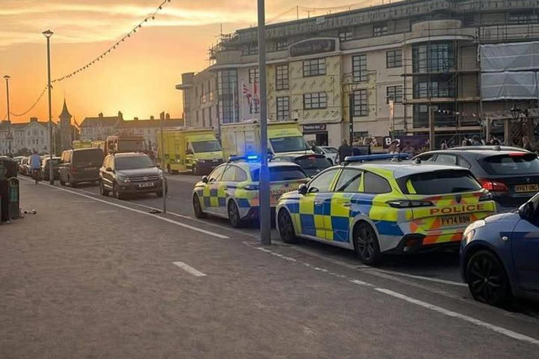 Mass brawl on Exmouth seafront as two rushed to hospital with severe ...