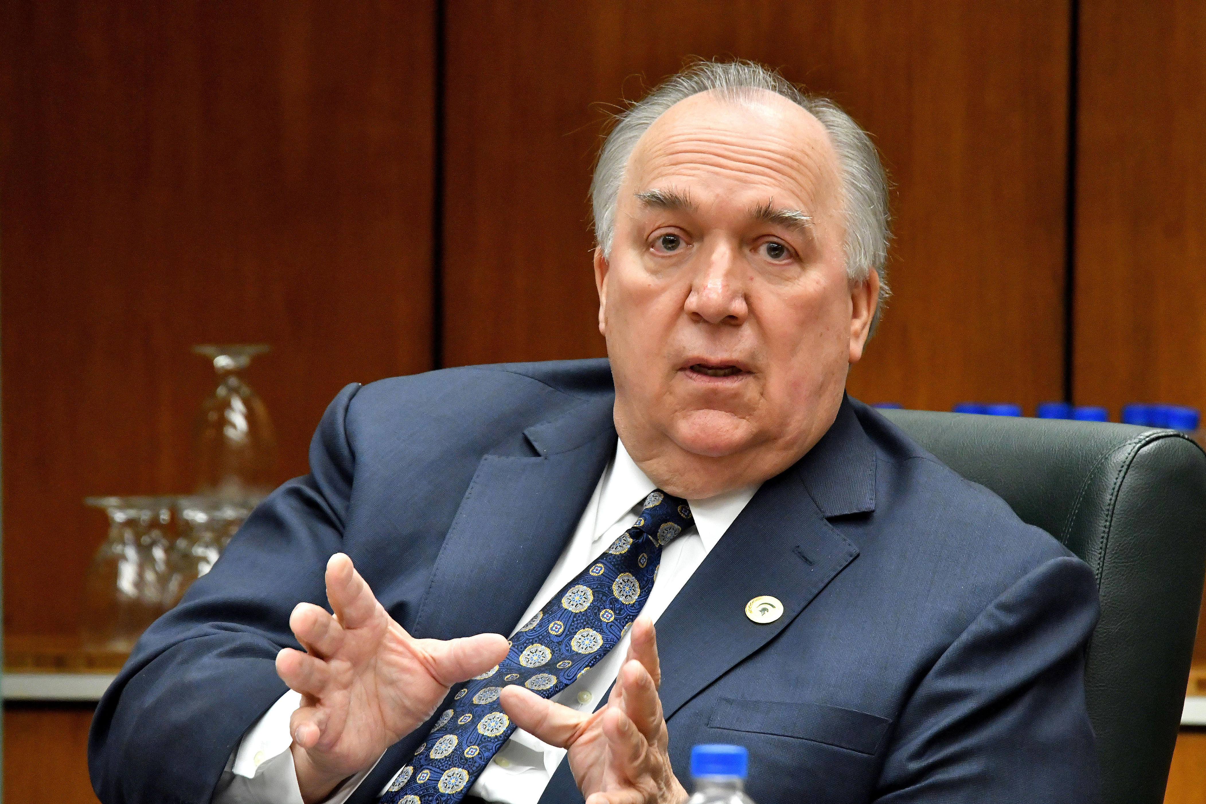 Engler slams MSU board after another president departs
