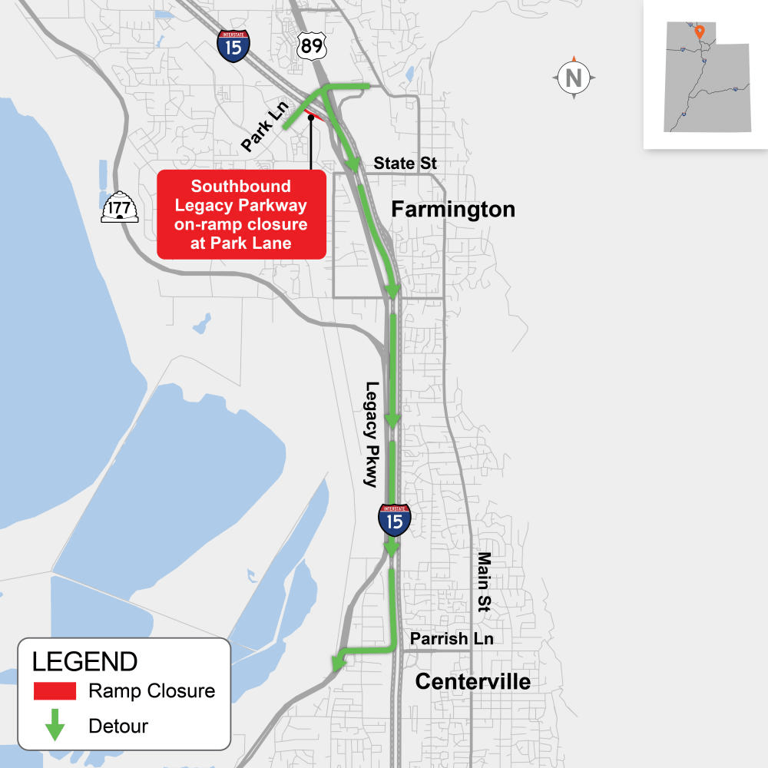 UDOT announces I-80, I-215 road closures and lane reductions