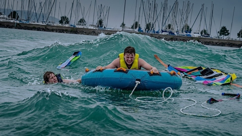 They got dragged across a dangerous Swiss lake - then the rope snapped